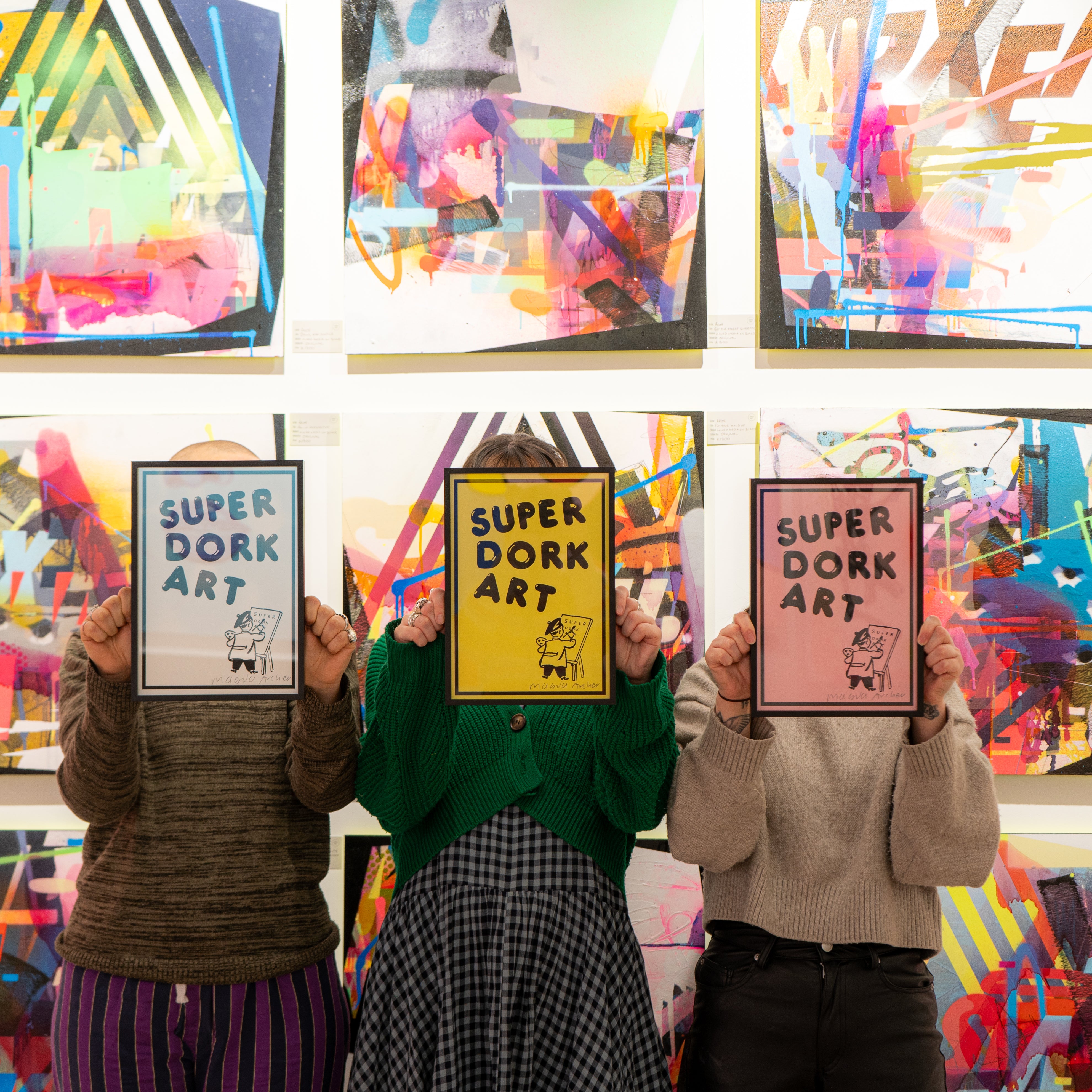 Framed Super Dork Art | Art by Magda Archer | Helm – Helm Gallery